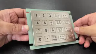 20 keys stainless steel industrial keypad customizable