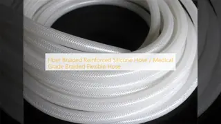 Braided Silicone Hose Medical Grade Flexible Tubing
