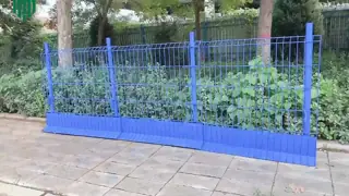 Blue edge protection barrier for Construction