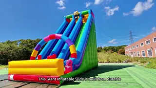 Commercial Giant Inflatable Slide Double Lane Outdoor Playground Slide for Rental Business Factory S