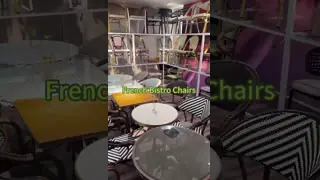 Outdoor Cafe Dining Waterproof Garden Chairs Furniture French Rattan