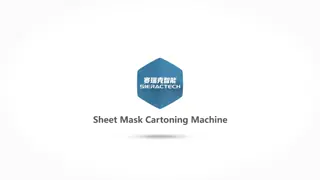 Sheet Mask Cartoning Machine