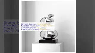 Modern Sphere Sculpture Home Office Decor