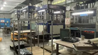 video of vacuum forming plastic shell
