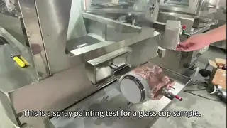Automated Spray Painting Machine for Glass Cups