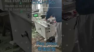 Automatic flap press machine