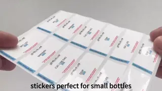 Waterproof Heat-Resistant Custom Size Label Sticker for Medical Industry Product Label