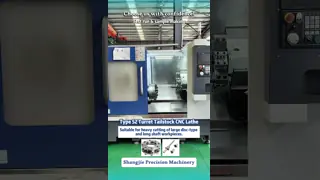 Type 52 Turret Tailstock CNC Lathe #cncmill #machine #cnc  #factory #manufacturing #welding