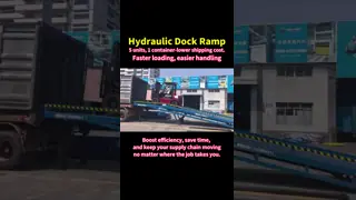 HAOXIANG Brand 10ton 22000 Lbs Loading Container Ramp Forklift Ramp Mobile Dock Ramp Yard Ramp