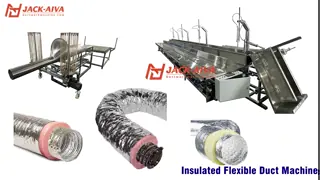 Insulated Flexible Air Duct Making Machine | Glass Wool Flexible Duct Production Line Manufacturer