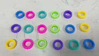 Factory Wholesale Unpack Sensory Ring, Soft Silicone Texture Children's Toy for Stress Relief & Brai