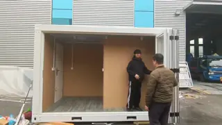 Outdoor fast consolidation, simple container, mobile room, sunroom, glass curtain wall, detachable a
