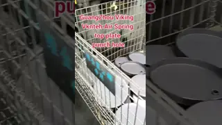 how air spring top plate punch hole?