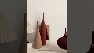 Hand-Pulled Ceramic Vase