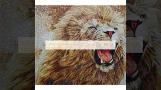 Lion Mosaic Mural Tile Home Decor
