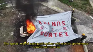 A Leap in EV Fire Safety: Successful Live-Drill of the Suntex Fire Control Blanket