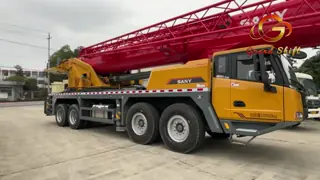 SANY STC1000C5-8 100 Ton Capacity Truck Crane Used With 5 Section U Boom And 68m Max Height
