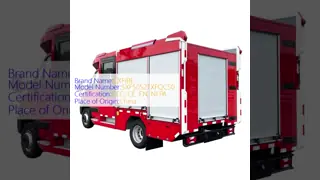 Small Fire Truck 1000L Water 400L Foam
