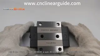 TranzBrillix RGW30CA Roller Linear Guide Block | Size 30 Flange Block