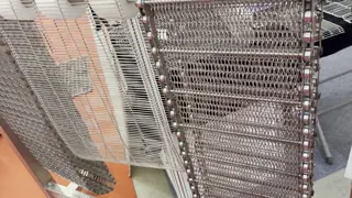 Stainless steel chain link spiral wire mesh conveyor belt