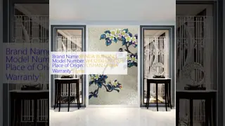 Silver Tree Mosaic Tile Villa Decor