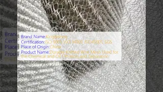 Durable Knitted Wire Mesh for Chemical Oil Filtration