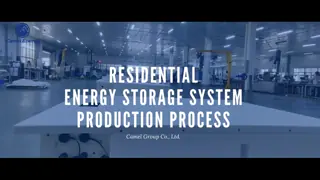 Residential energy storage production process flow