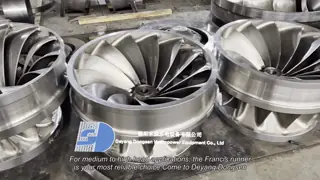 Stainless Steel 13-Blade Francis Runner – Medium/High Head Application