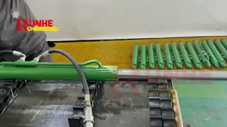 Hydraulic cylinder inspection with finished product display