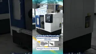 Type 46 Slant Bed Turret Lathe#machine #manufacturing #factory #welding #cnc #cncmill