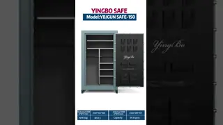 Haze Blue Gun Safe Box  75 Minutes Fire Protection At 1400 °F