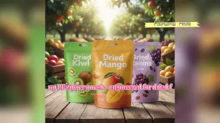 Custom Dried Fruit Snack Pouches