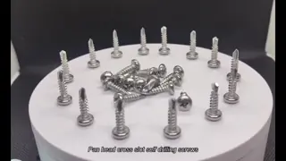 Pan head corss slot self drilling screws