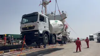 8 units  Brand new XCMG 12m³ concrete mixer trucks to Albania
