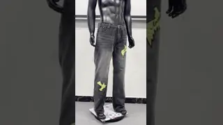 Archive Yellow Dove Washed Denim Pants