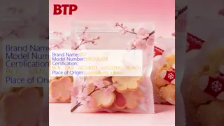 Snack Candy Cookie Bags Moisture Proof Zipper Window