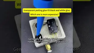 Transparent potting glue VS black and white glue,which one is more expensive?