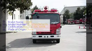 ISUZU Fire Truck 800 Gallons Double Row Cabin