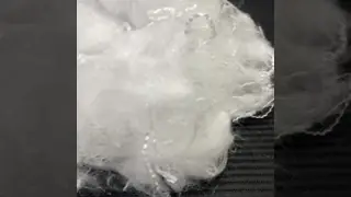 High-quality PLA single-component fiber hollow with silicone oil