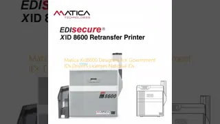 Matica Xid8600 Secure ID Card Printer 600dpi