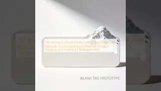 3x5 Custom Hang Tags Barcode Ready