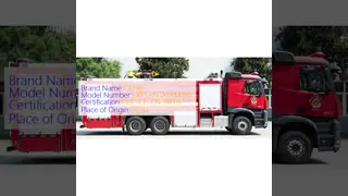 Industrial Fire Truck 10000L Water Foam Pump