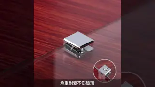 Glass layer board bracket, bright bathroom wooden board, fish mouth clip, 5-12MM thick zinc alloy fi