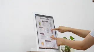 15.6 inch Counter top i typed Portable LCD PCAP Touch Wifi bigital Signage For Restaurant and Retail