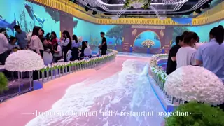 Restaurant Decoration Equipment Immersive Projection Wall Floor Projection for Restaurant Hotel Deco