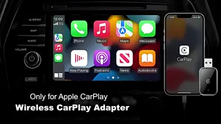 2-in-1 Wireless Carplay Android Auto Adapter Plug And Play Fast Connection/low Latency