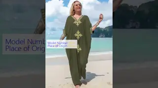 Plus Size Gold Robe Beach Cover Up