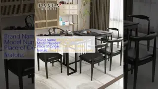 Rock Plate Dining Table Set Black 6 8 10 Chairs