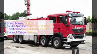 HOWO 18T CAFS Fire Truck Powerful Foam Firefighting