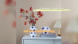 Decorative Football Vase Collection